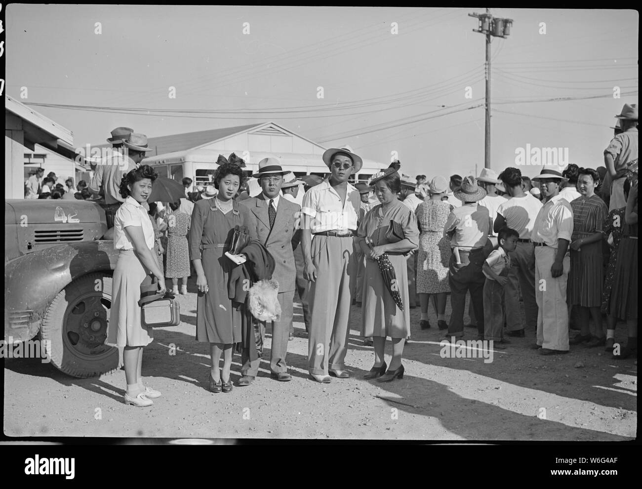 Colorado River Relocation Center, Poston, Arizona. Left to Right: Mr ...