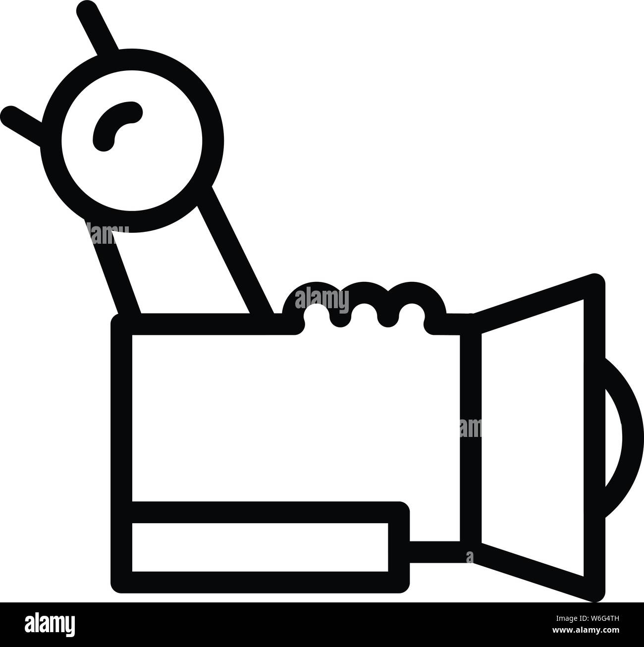 CCTV camera on the side icon, outline style Stock Vector Image & Art ...