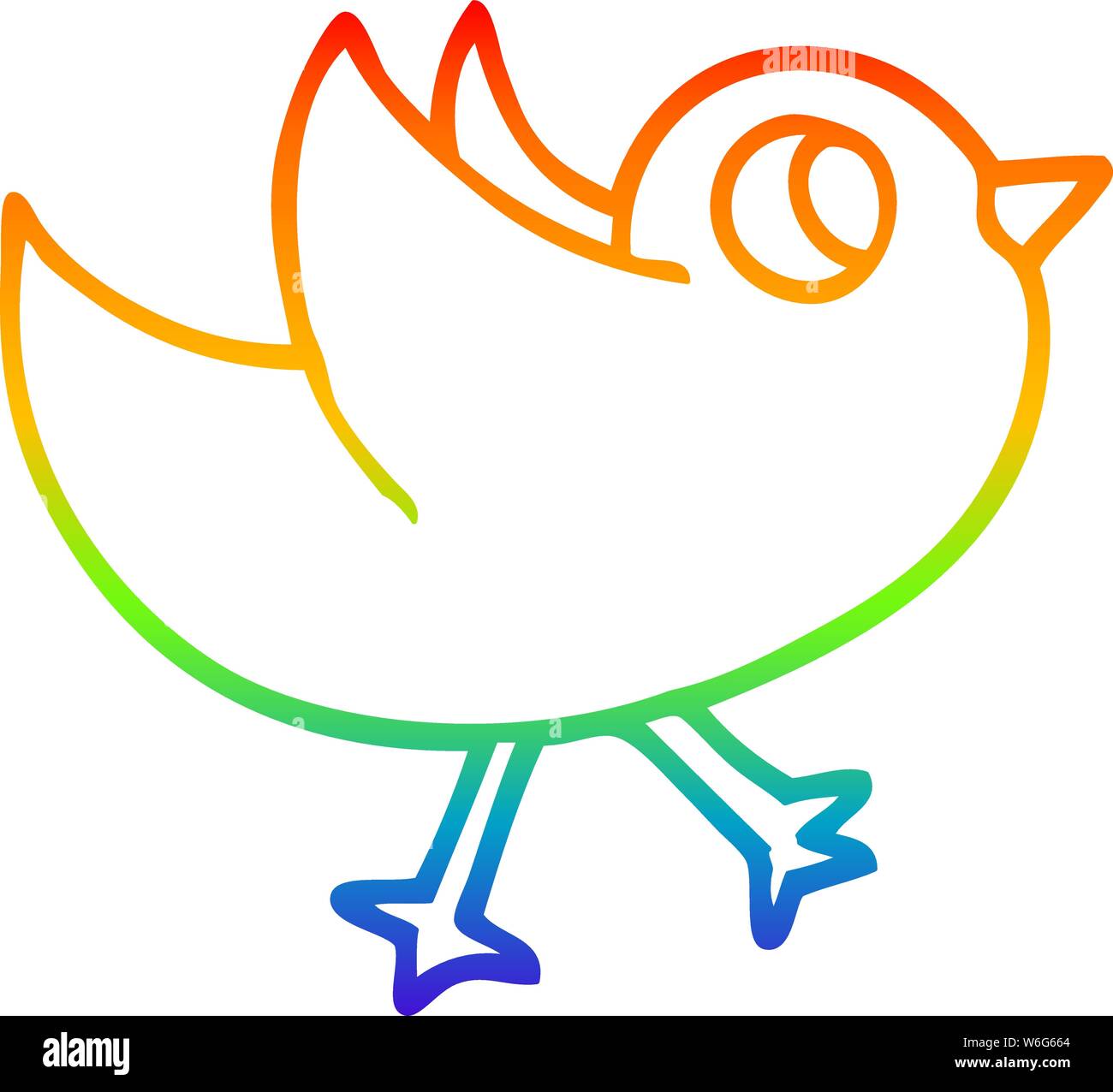 Bird flapping its wings Stock Vector Images - Alamy