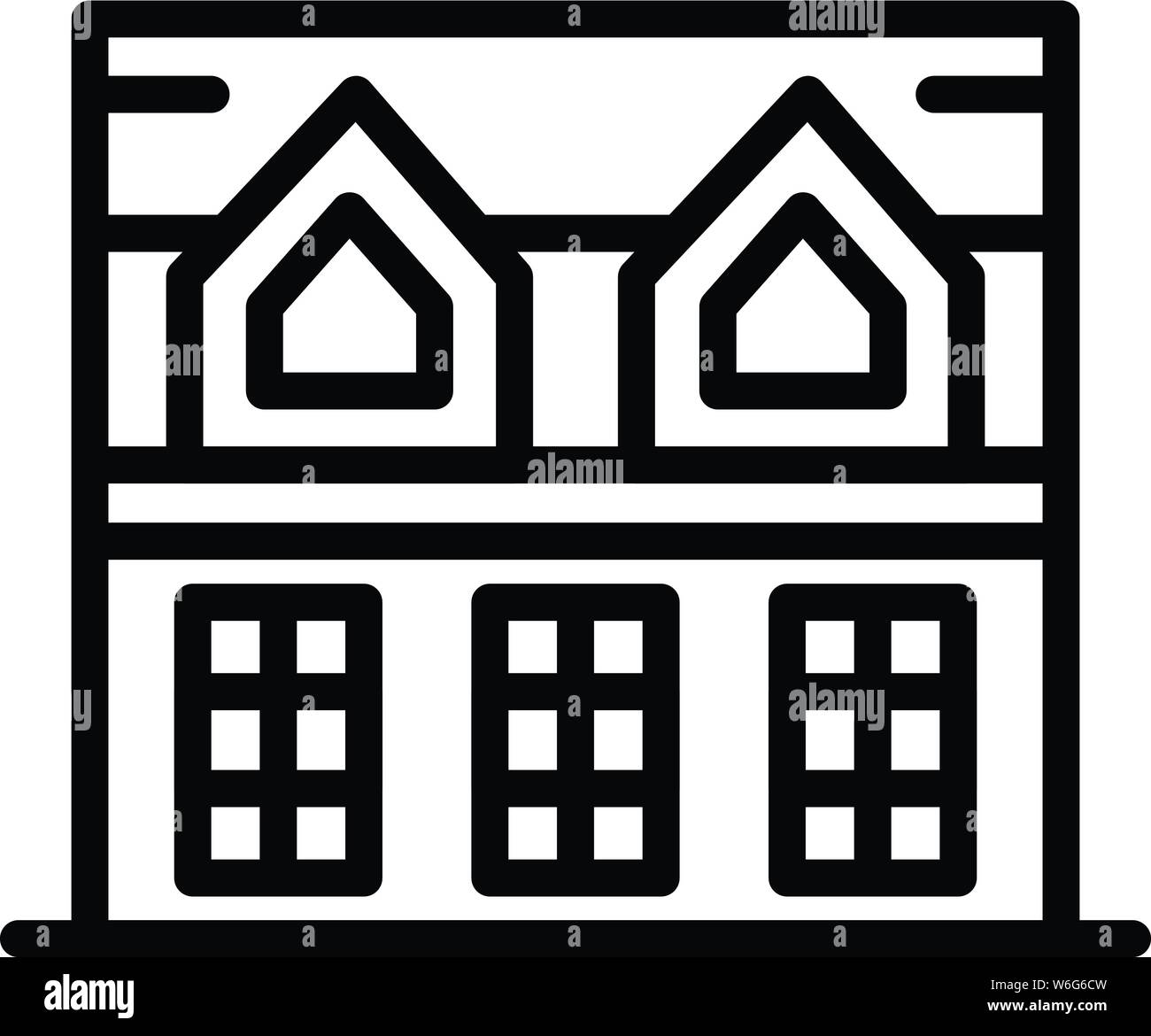 Attic balcony Stock Vector Images - Alamy