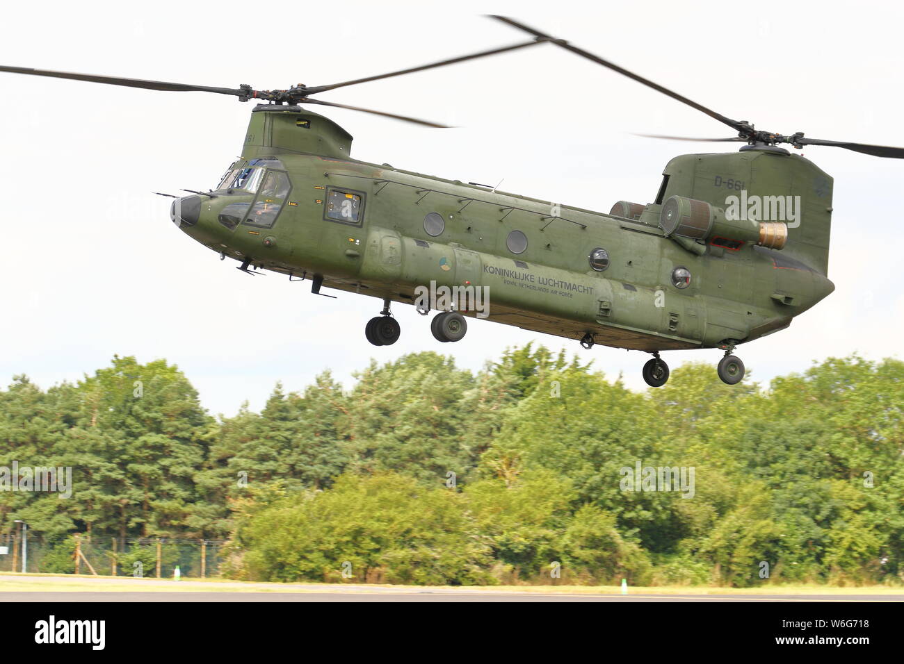 Royal Netherlands Air Force CH-47D/F Chinook arriving at the 2019 Royal ...