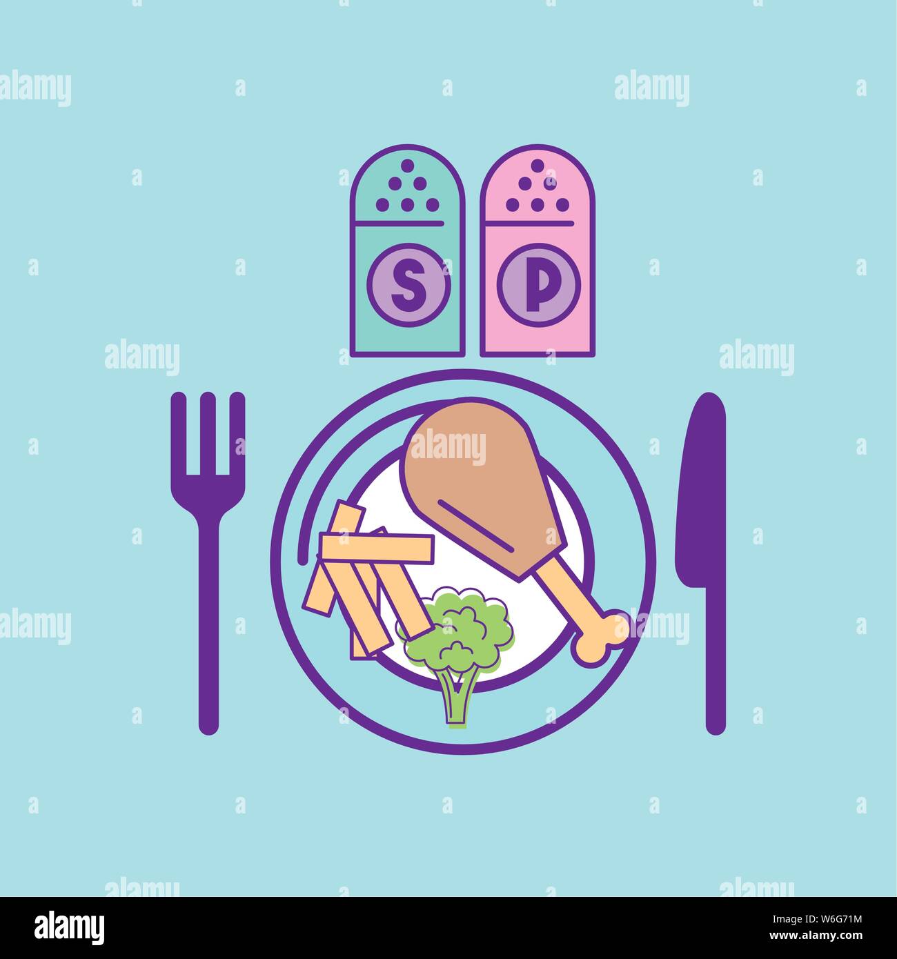 Salt and pepper vector design Stock Vector Image & Art - Alamy