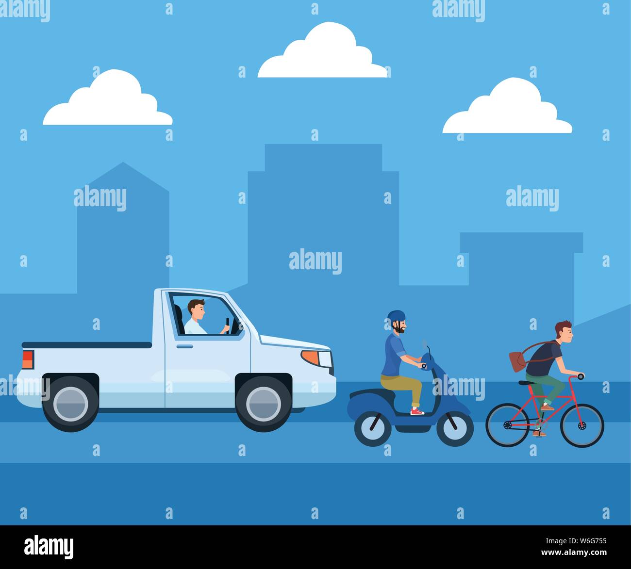 City transportation and mobility cartoons Stock Vector Image & Art - Alamy