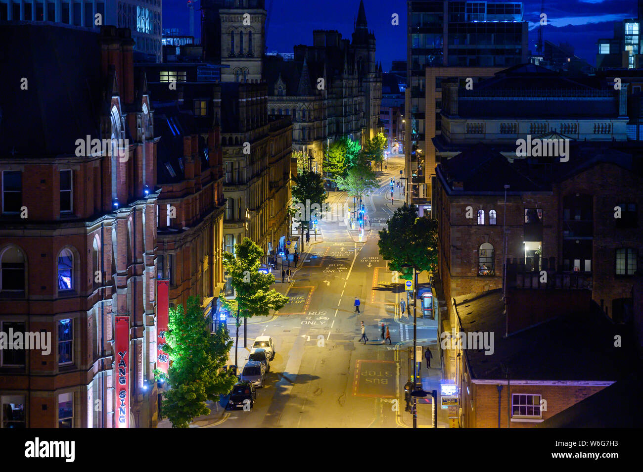 Manchester city skyline green trees hi-res stock photography and images ...