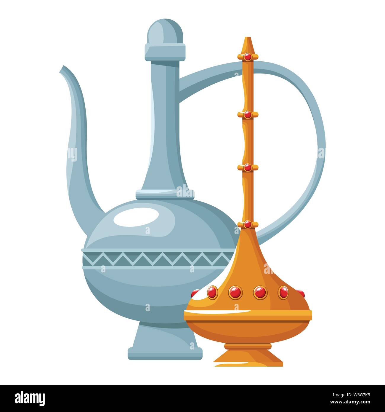 Antique magic lamps cartoons isolated Stock Vector Image & Art - Alamy