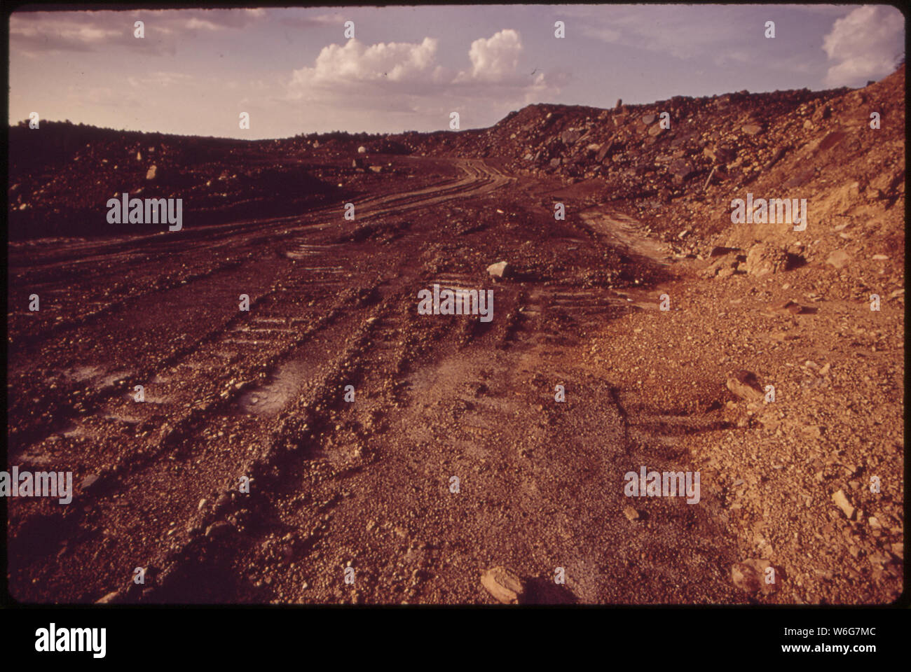 DEVASTATED AREA-SITE OF A STRIP MINE NEAR ROUTE 269 Stock Photo - Alamy