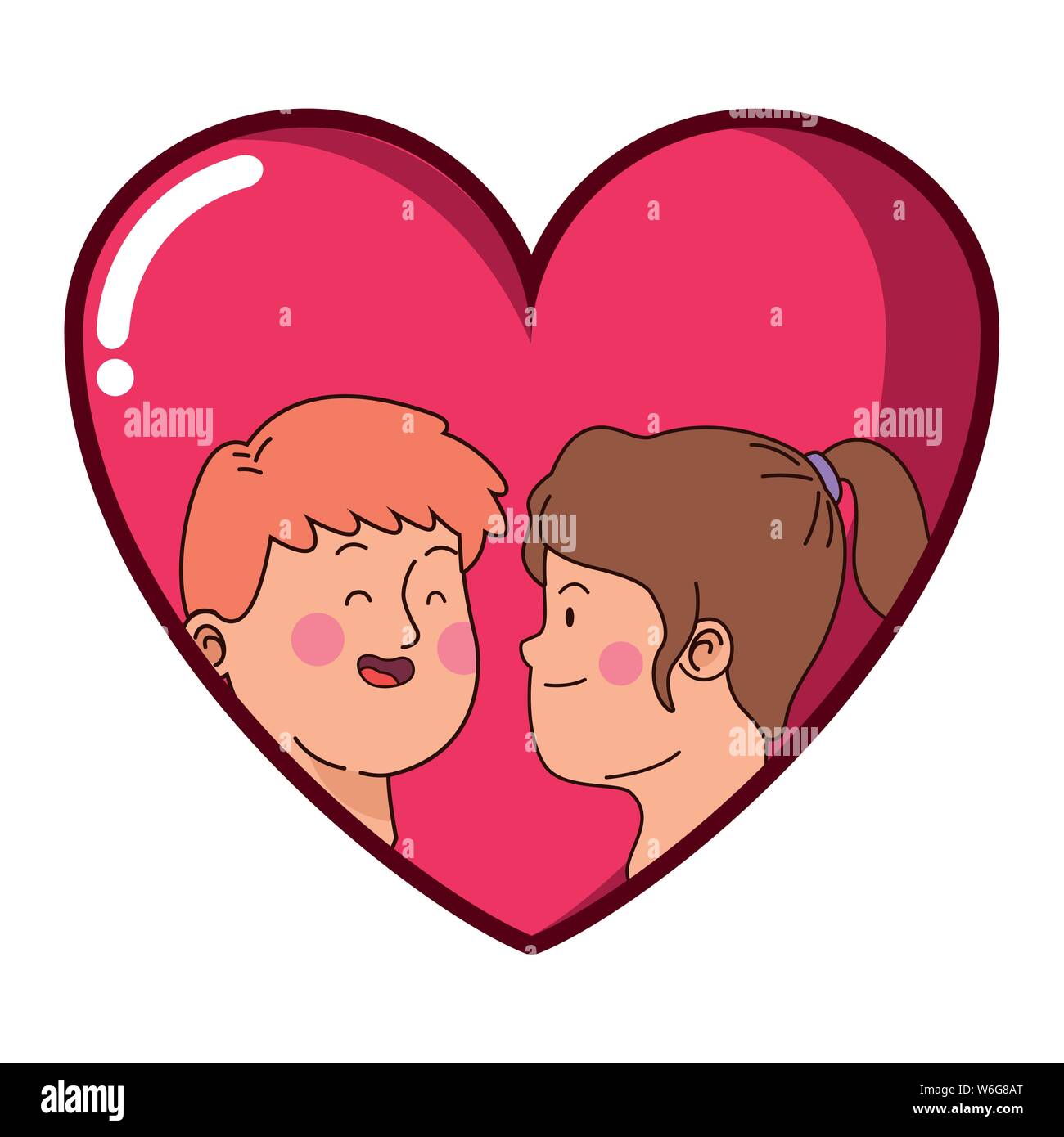 Teenagers boyfriend and girlfriend cartoon Stock Vector Image & Art - Alamy