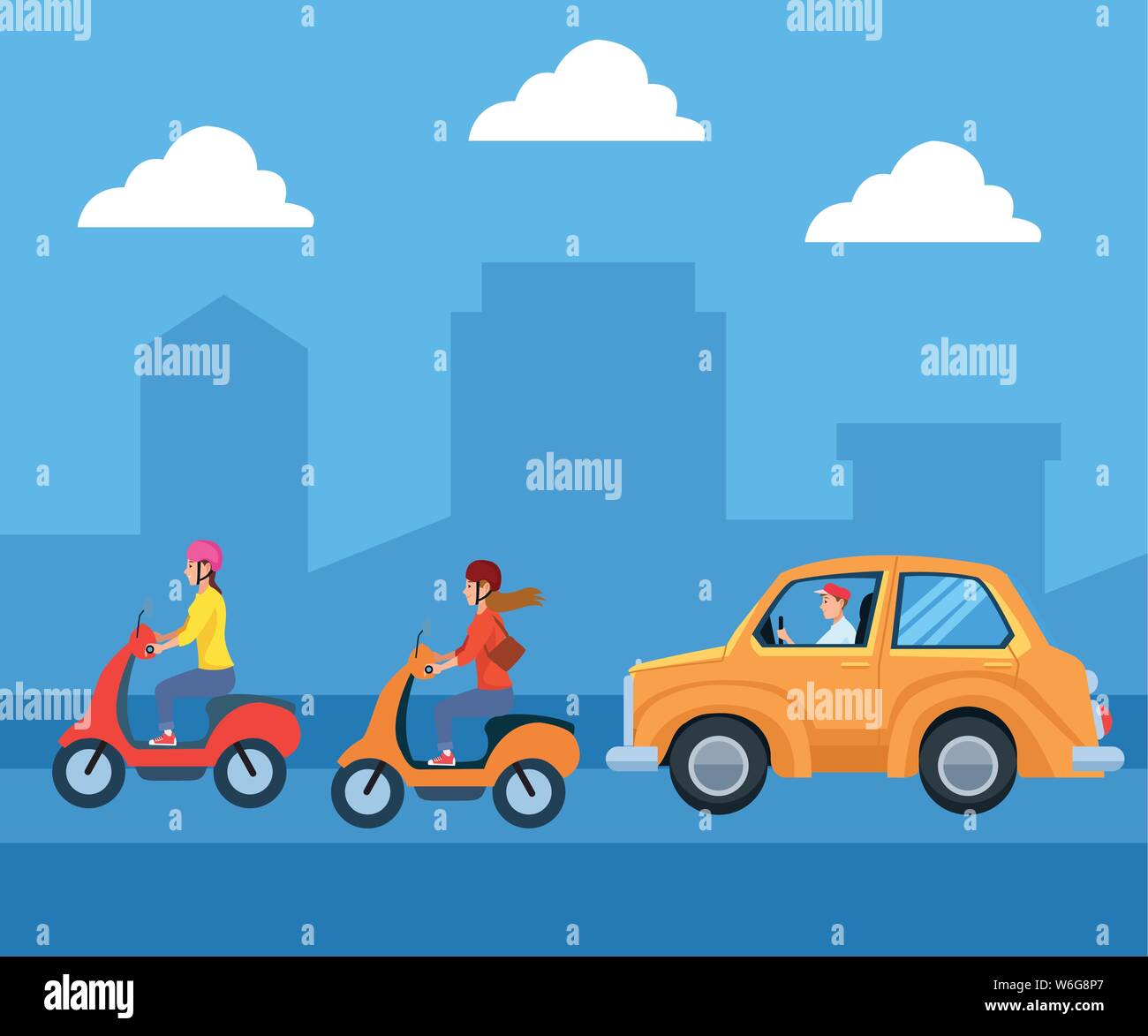 City transportation and mobility cartoons Stock Vector Image & Art - Alamy