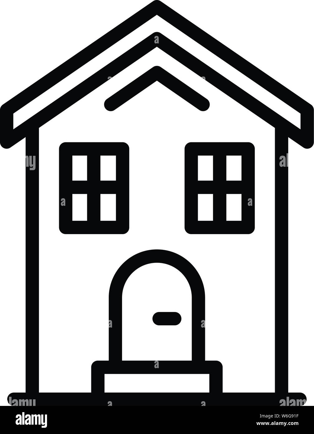 Cottage icon, outline style Stock Vector Image & Art - Alamy