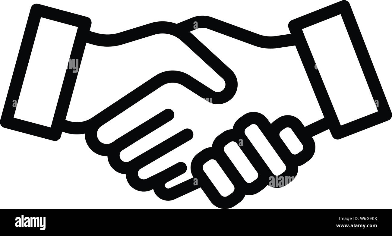 Make a deal icon, outline style Stock Vector Image & Art - Alamy