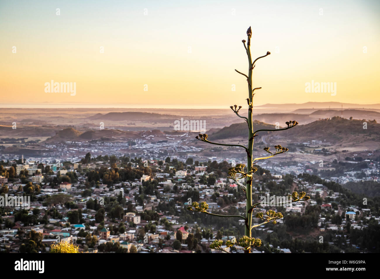 View of Gondar; Gondar, Amhara Region, Ethiopia Stock Photo - Alamy