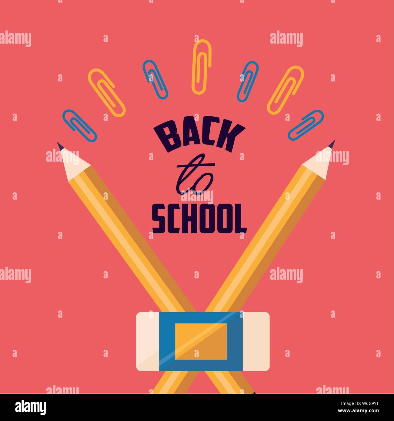 Back to school vector design Stock Vector Image & Art - Alamy