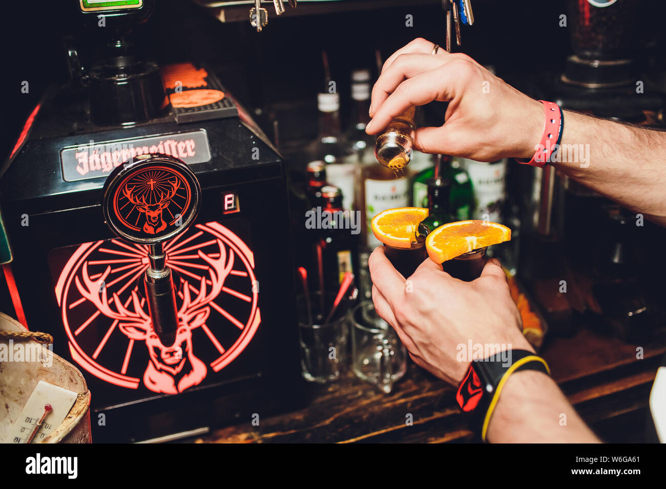 Jagermeister bar sign hi-res stock photography and images - Alamy