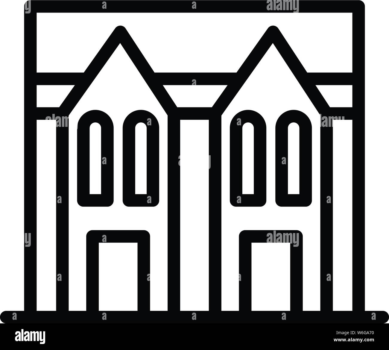 Victorian gothic architecture house Black and White Stock Photos ...