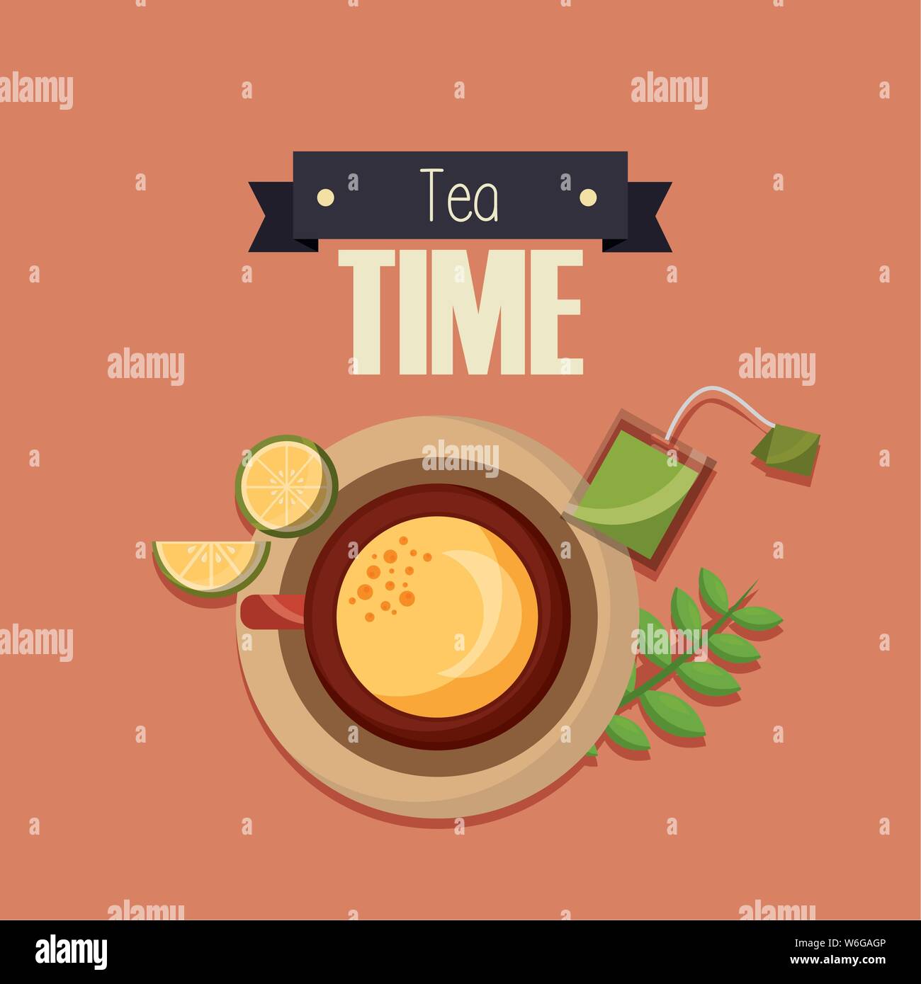Tea cup vector design Stock Vector Image & Art - Alamy