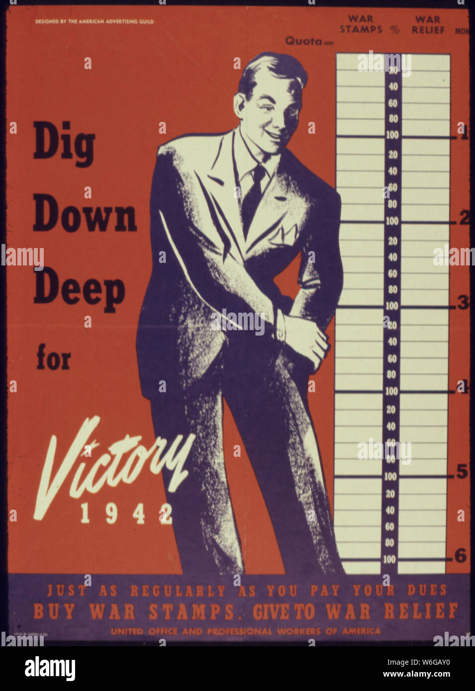 Dig Down Deep For Victory 1942 Stock Photo - Alamy