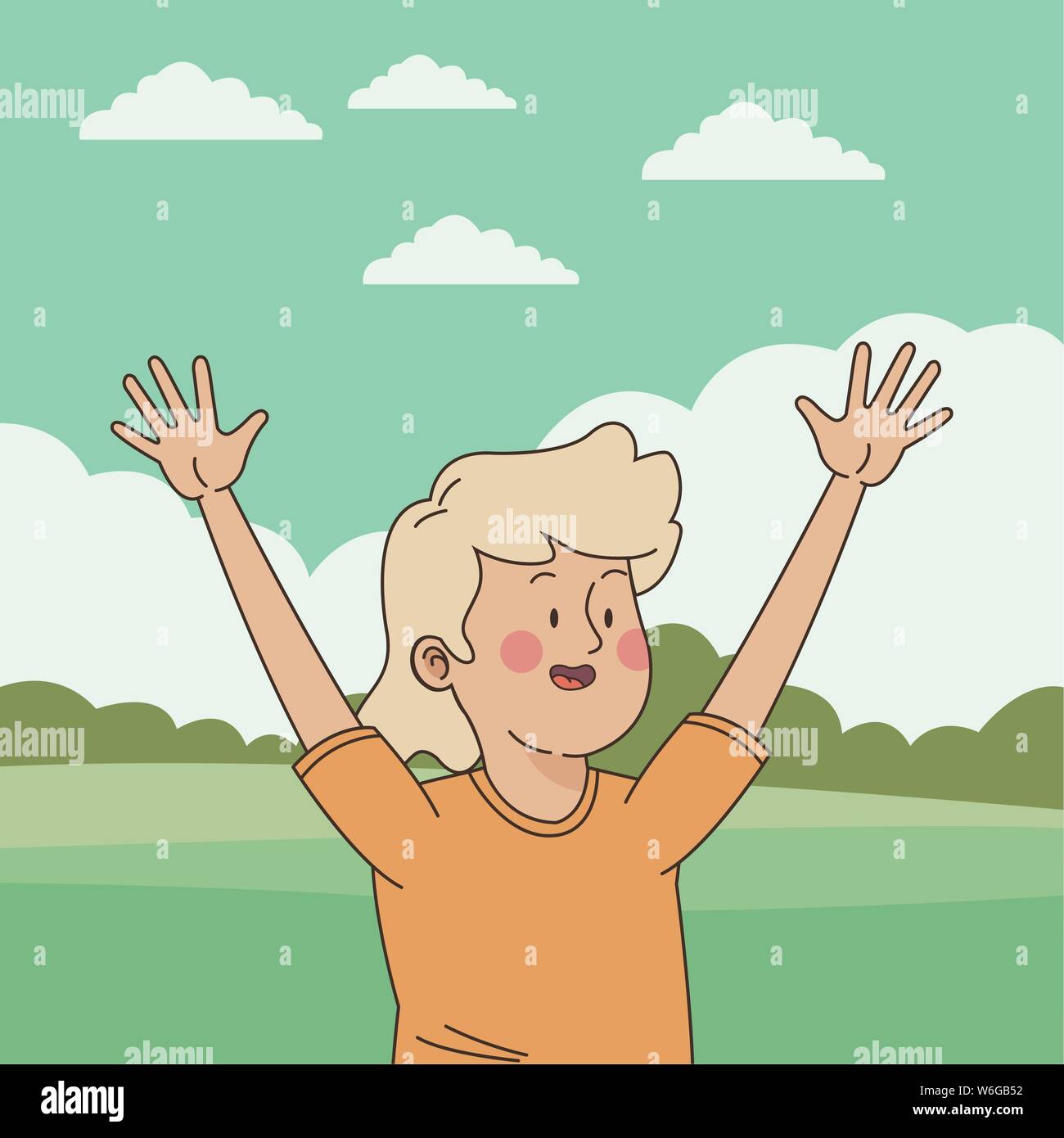 Teenager woman smiling face cartoon Stock Vector Image & Art - Alamy