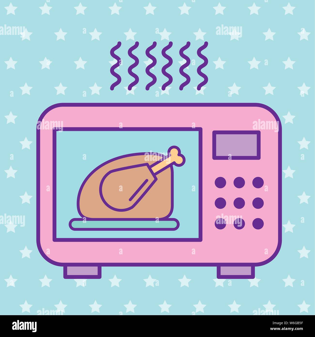 Microwave lunch Stock Vector Images - Alamy