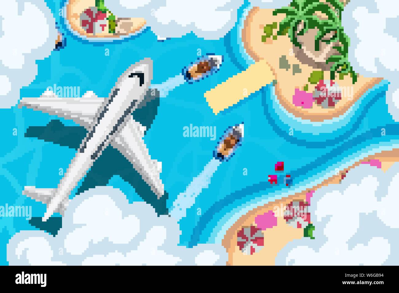Set of aerial view scenes illustration Stock Vector Image & Art - Alamy