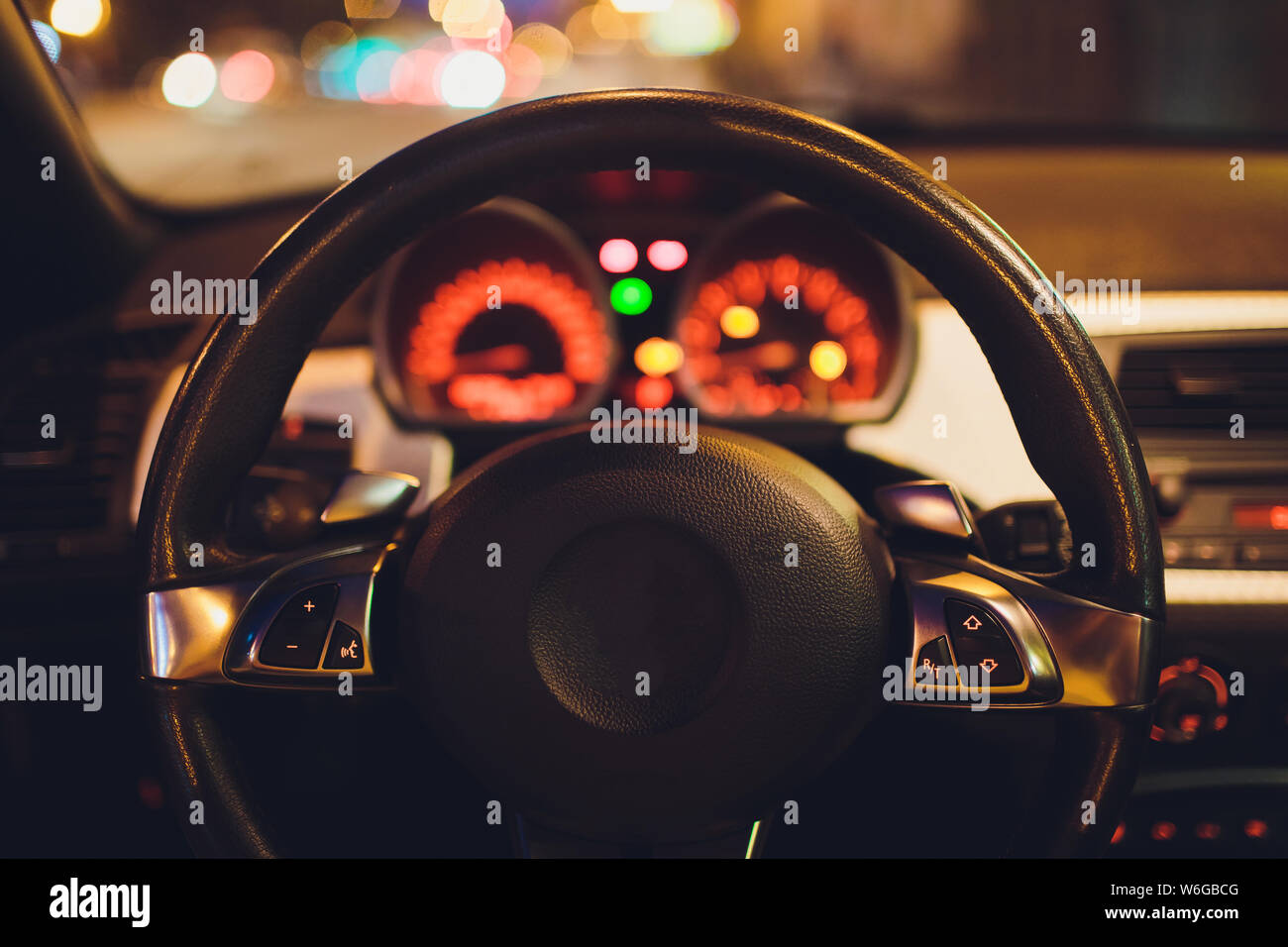Speedometer scoring high speed in a fast motion. Sporty Car Dashboard ...