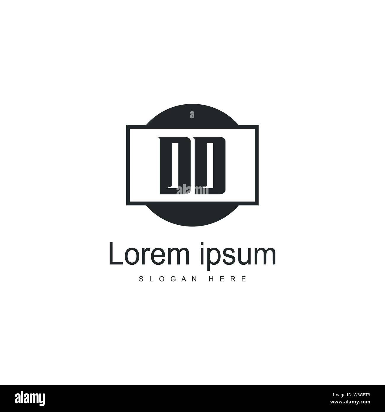 DD Letter Logo Design. Creative Modern DD Letters Icon Illustration ...