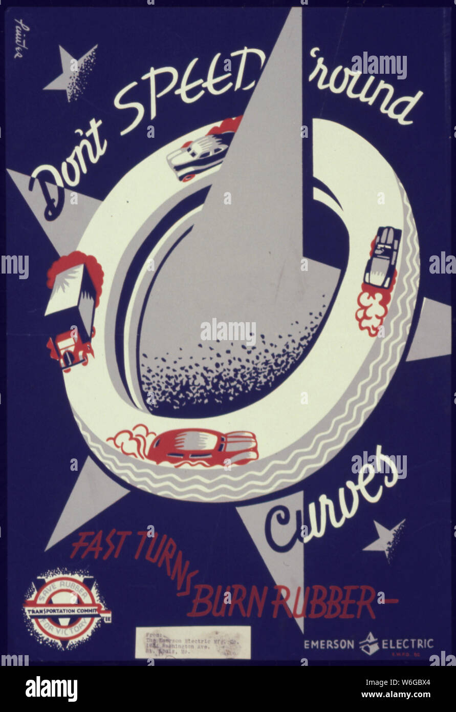 Don't Speed 'Round Curves Stock Photo - Alamy