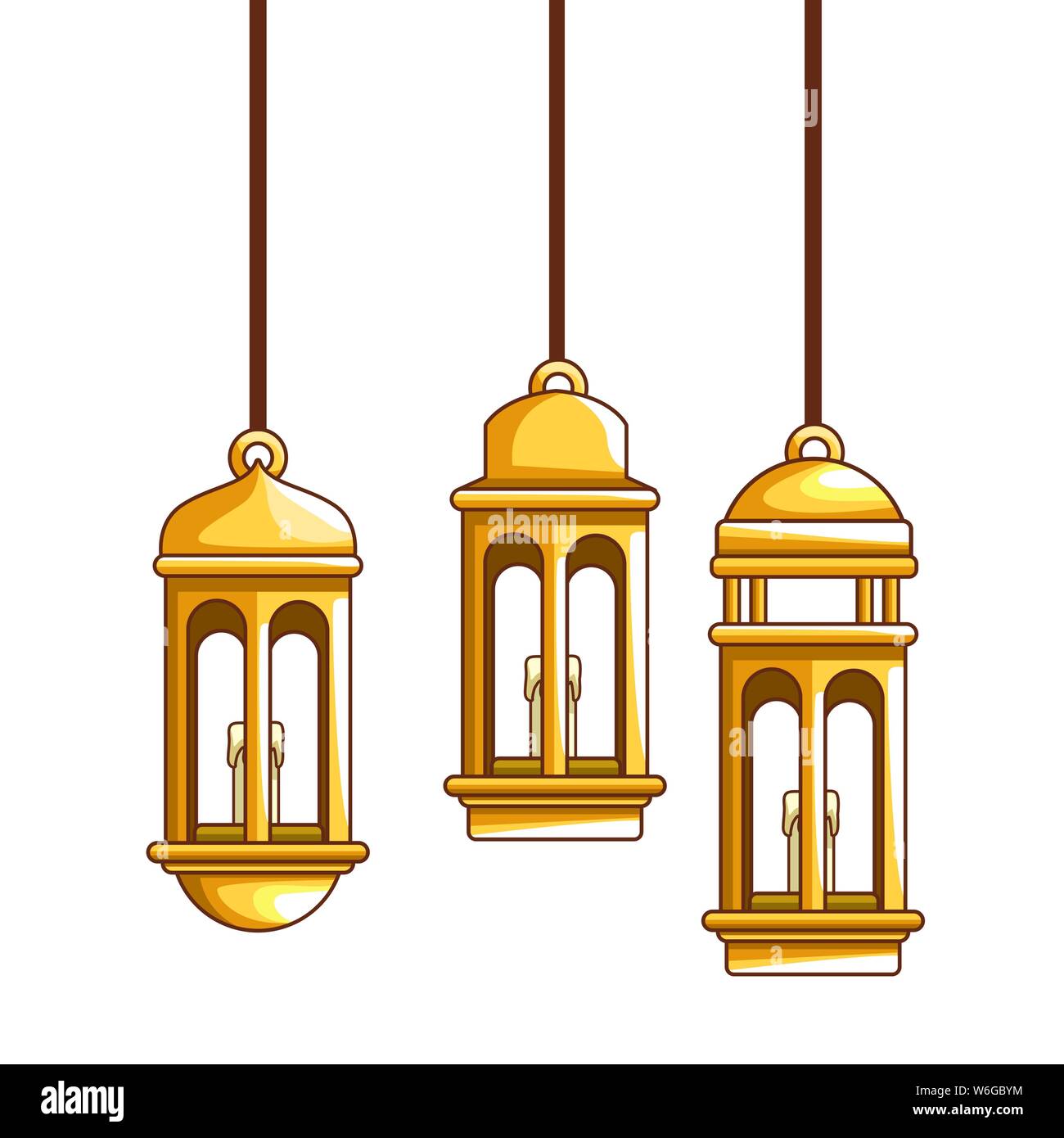 Rustic lanterns Stock Vector Images - Alamy