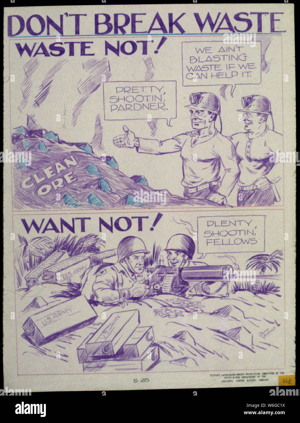 Don't break waste. Waste not! Want not! Stock Photo - Alamy