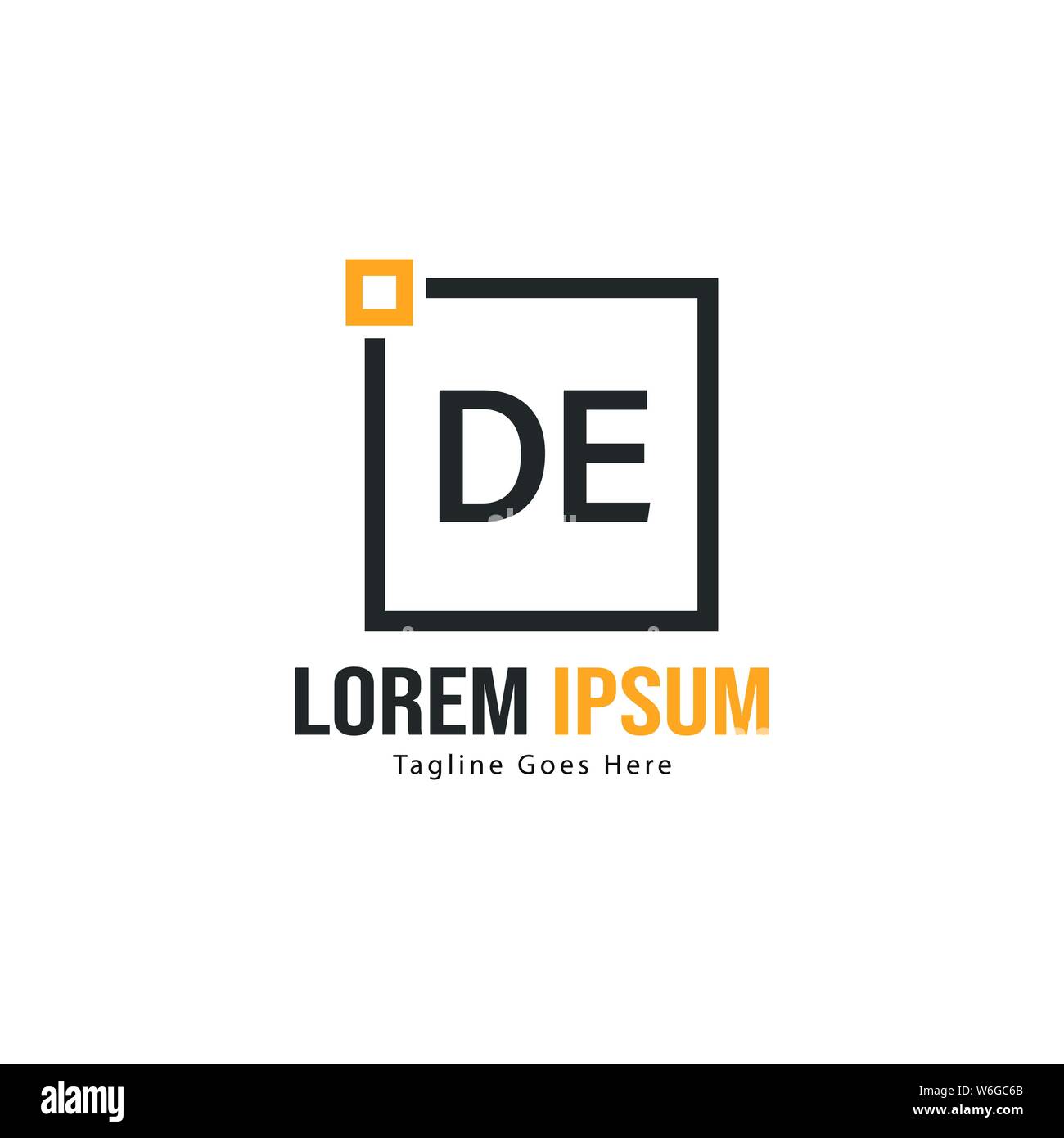 DE Letter Logo Design. Creative Modern DE Letters Icon Illustration ...