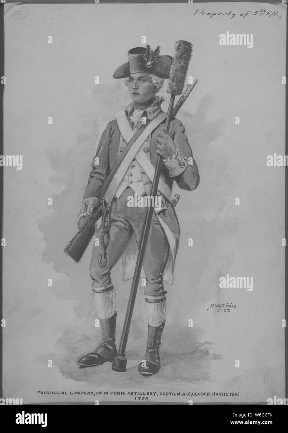 Drawing of Provincial Company of the New York Artillery, 1923 - 1923 ...