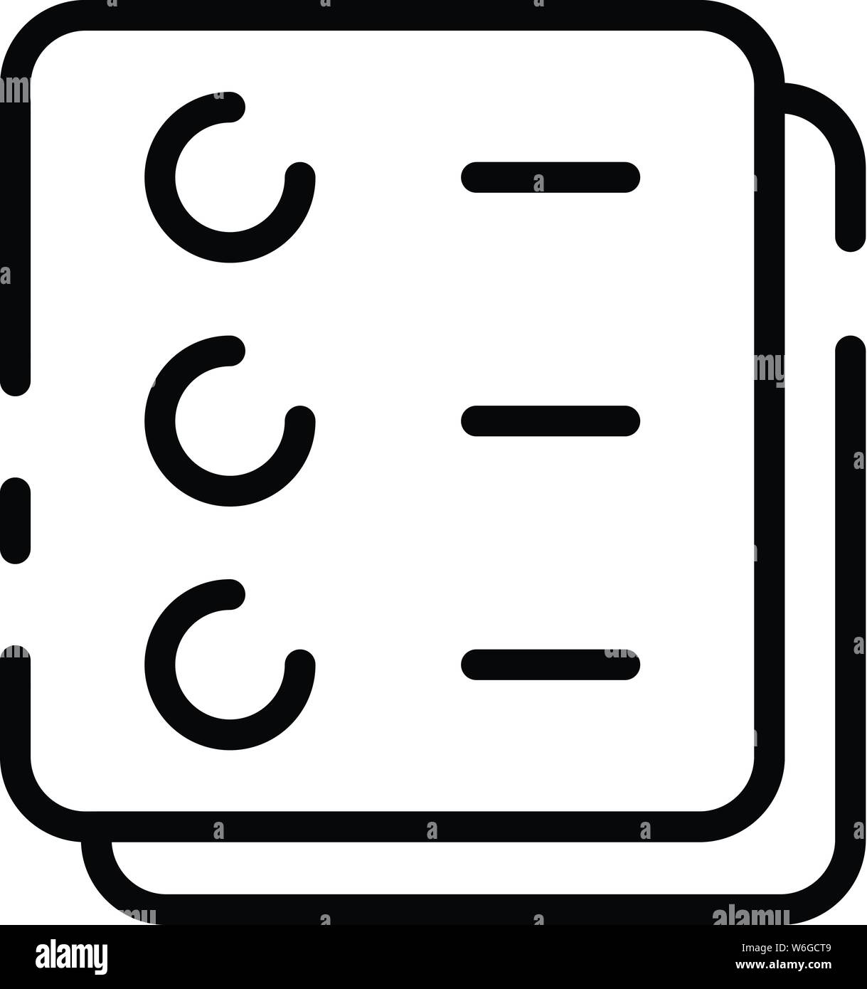 Examination form icon, outline style Stock Vector Image & Art - Alamy