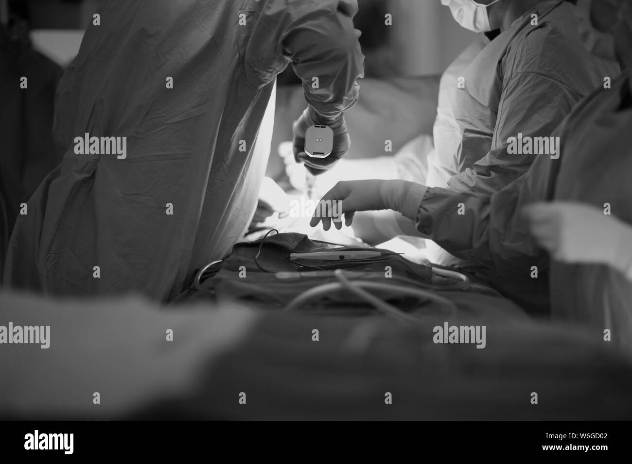 Operating room background Black and White Stock Photos & Images - Alamy