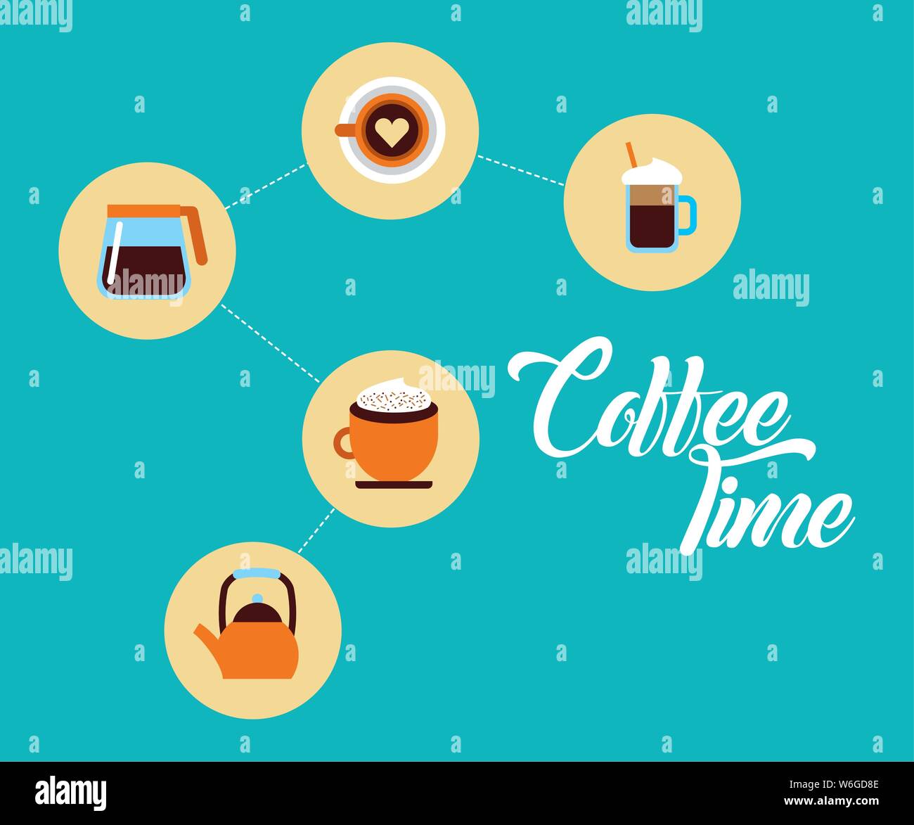 Coffee icon set vector design Stock Vector Image & Art - Alamy