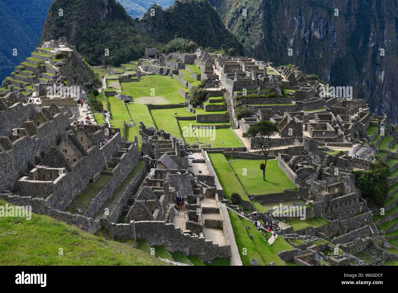 15th Century Inca Citadel, Machu Picchu Stock Photo - Alamy