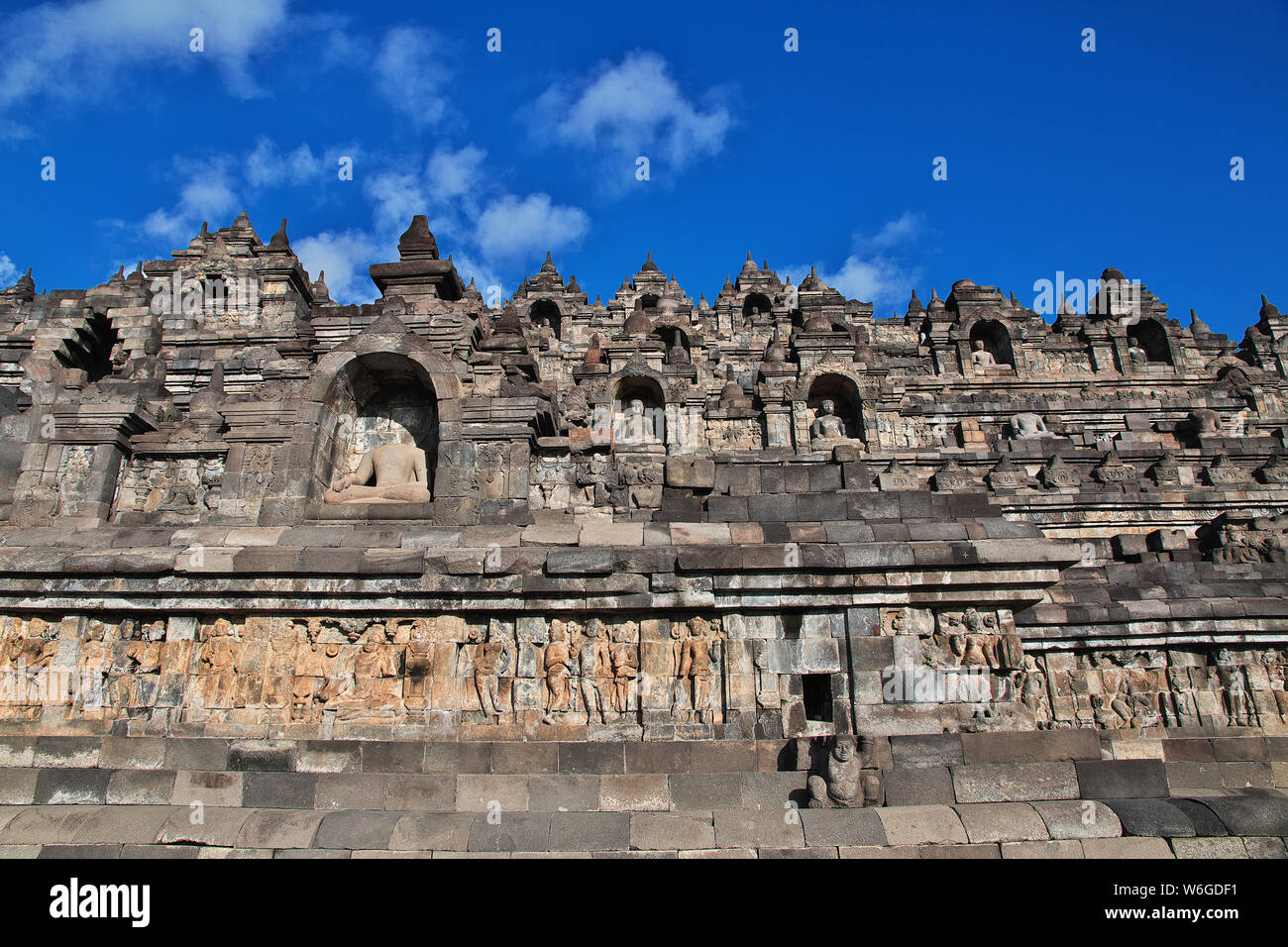Borobudur - the great Buddhist temple in Indonesia Stock Photo - Alamy