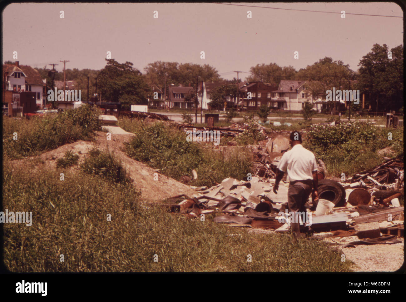 EMPTY LOT IN INNER CITY, ON SUPERIOR AVENUE, BECOMES A DUMPING GROUND ...