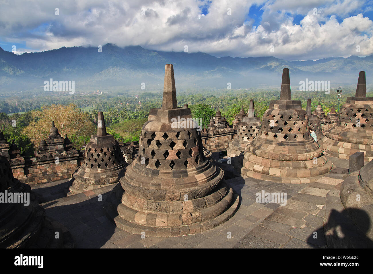 Borobudur - the great Buddhist temple in Indonesia Stock Photo - Alamy