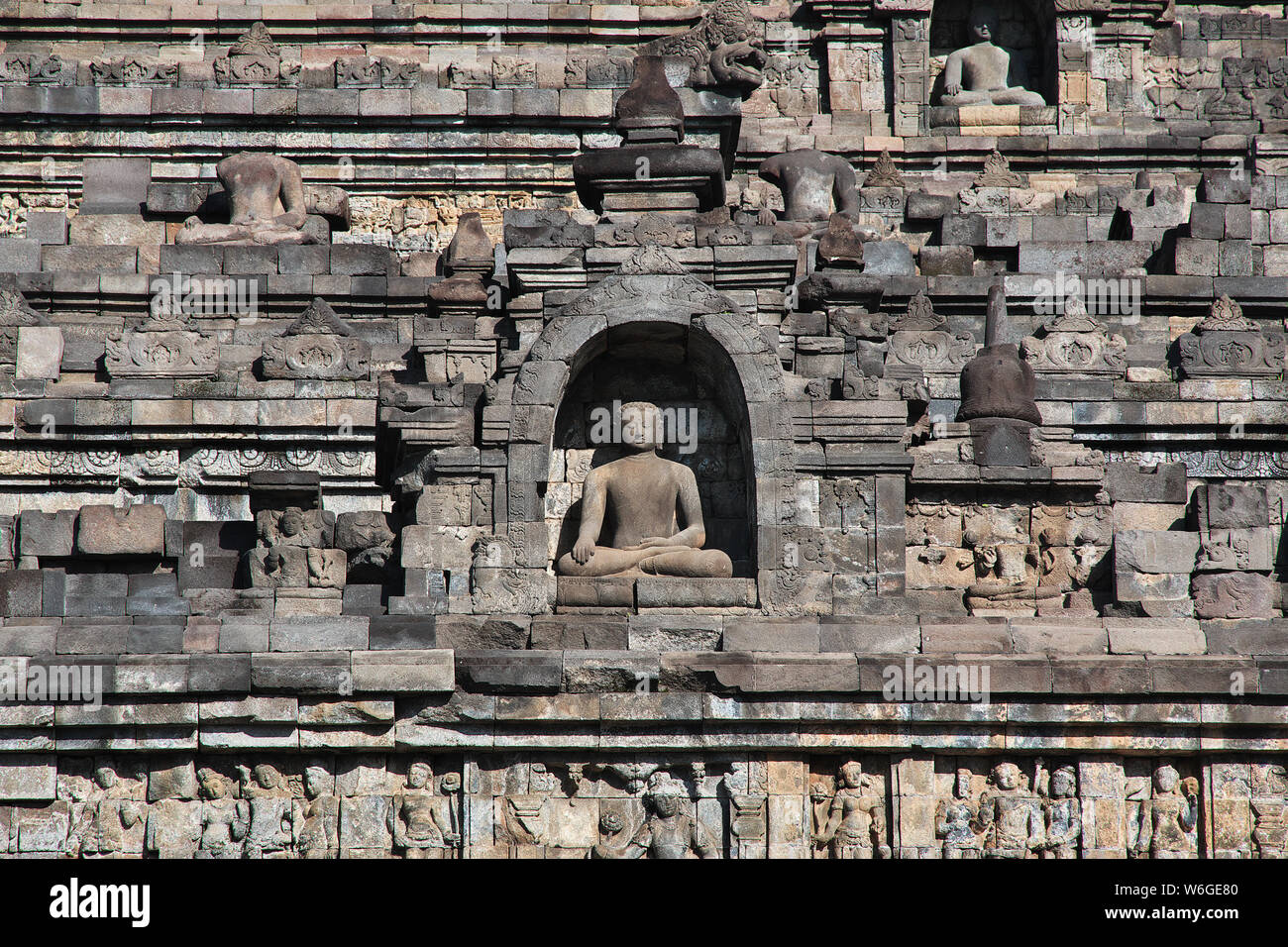 Borobudur - the great Buddhist temple in Indonesia Stock Photo - Alamy