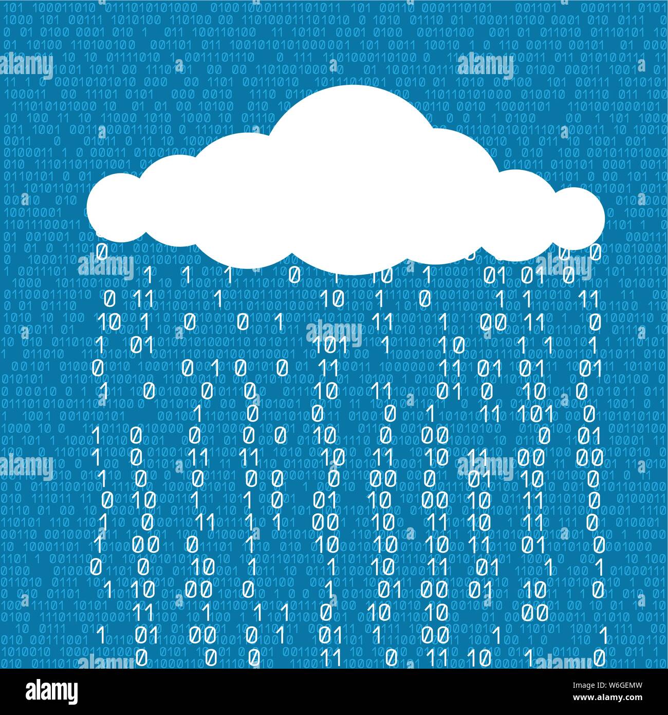 Rain of code Stock Vector Images - Alamy