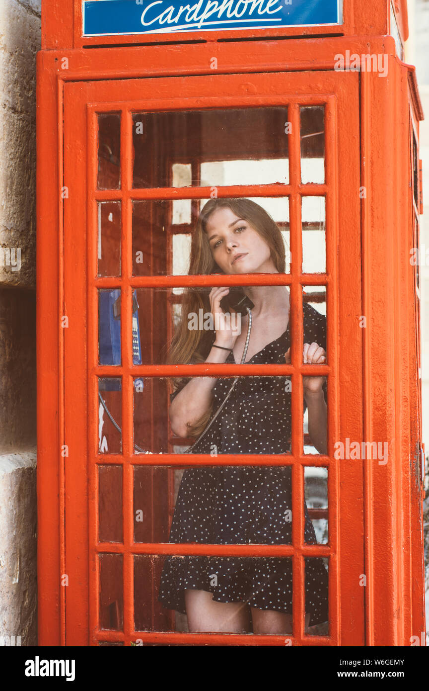 Telephone cabin in the street hi-res stock photography and images - Alamy
