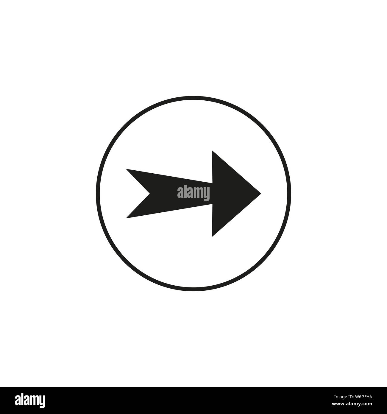 Arrow, forward icon Vector illustration flat Stock Vector Image & Art ...