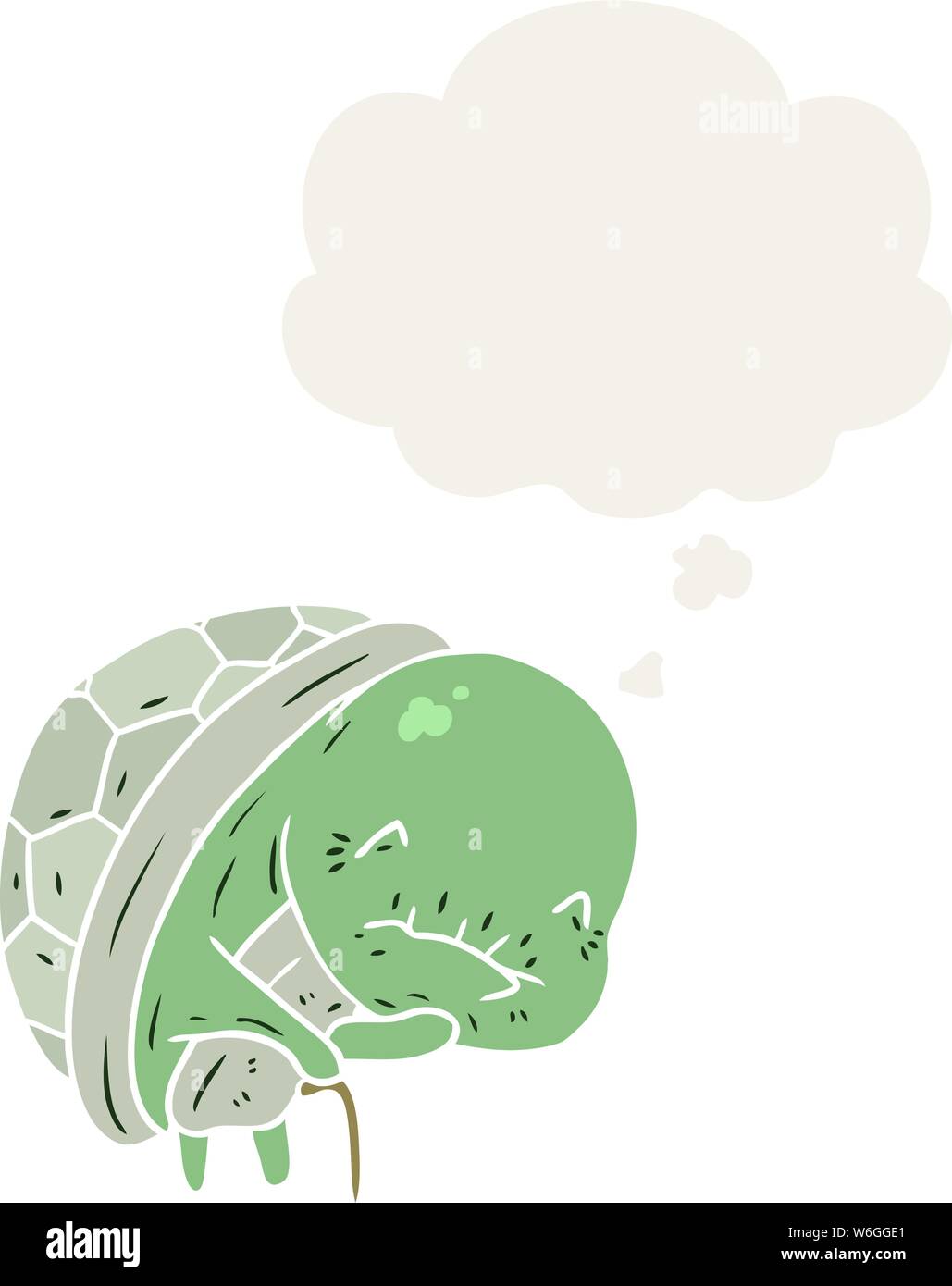Vector illustration cartoon old turtle hi-res stock photography and ...