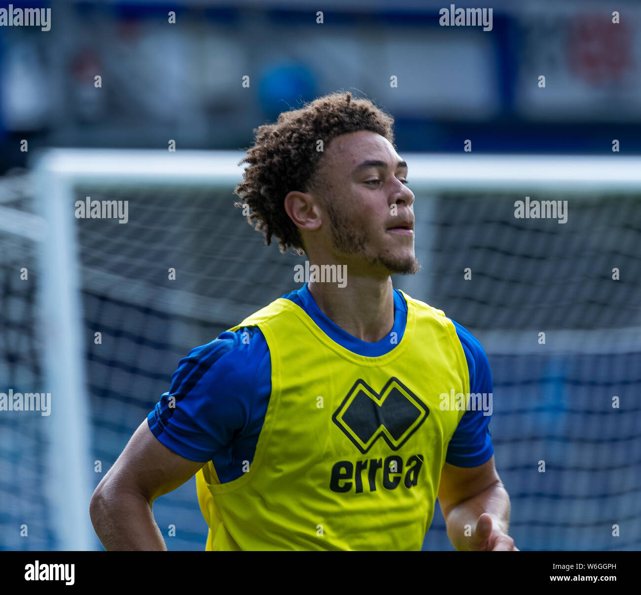 Queens Park Rangers footballer Luke Amos on loan from Spurs wearing a ...