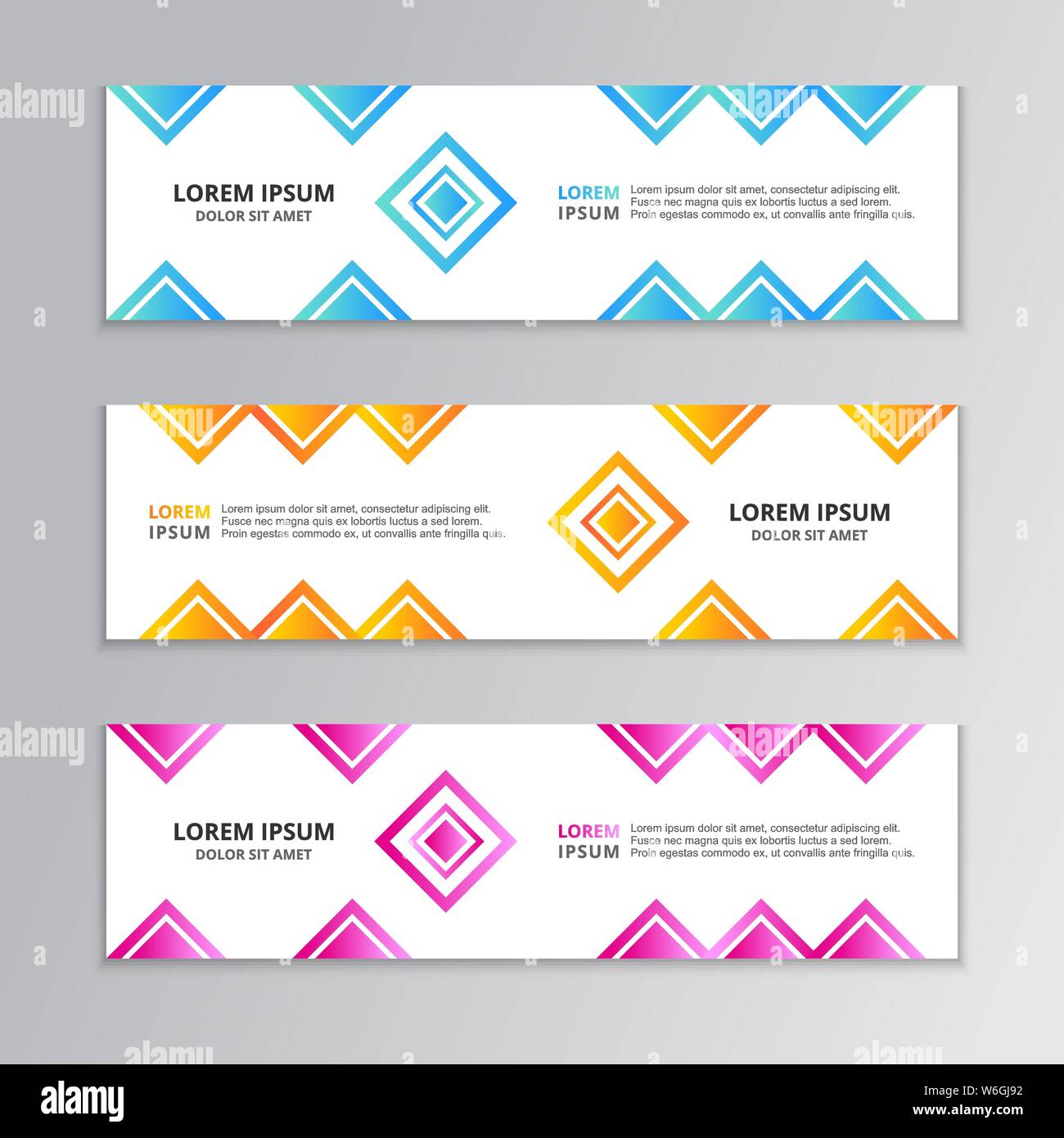 Business Banner Template Abstract Shape Layout Background Gradient Design Web Header Or Footer