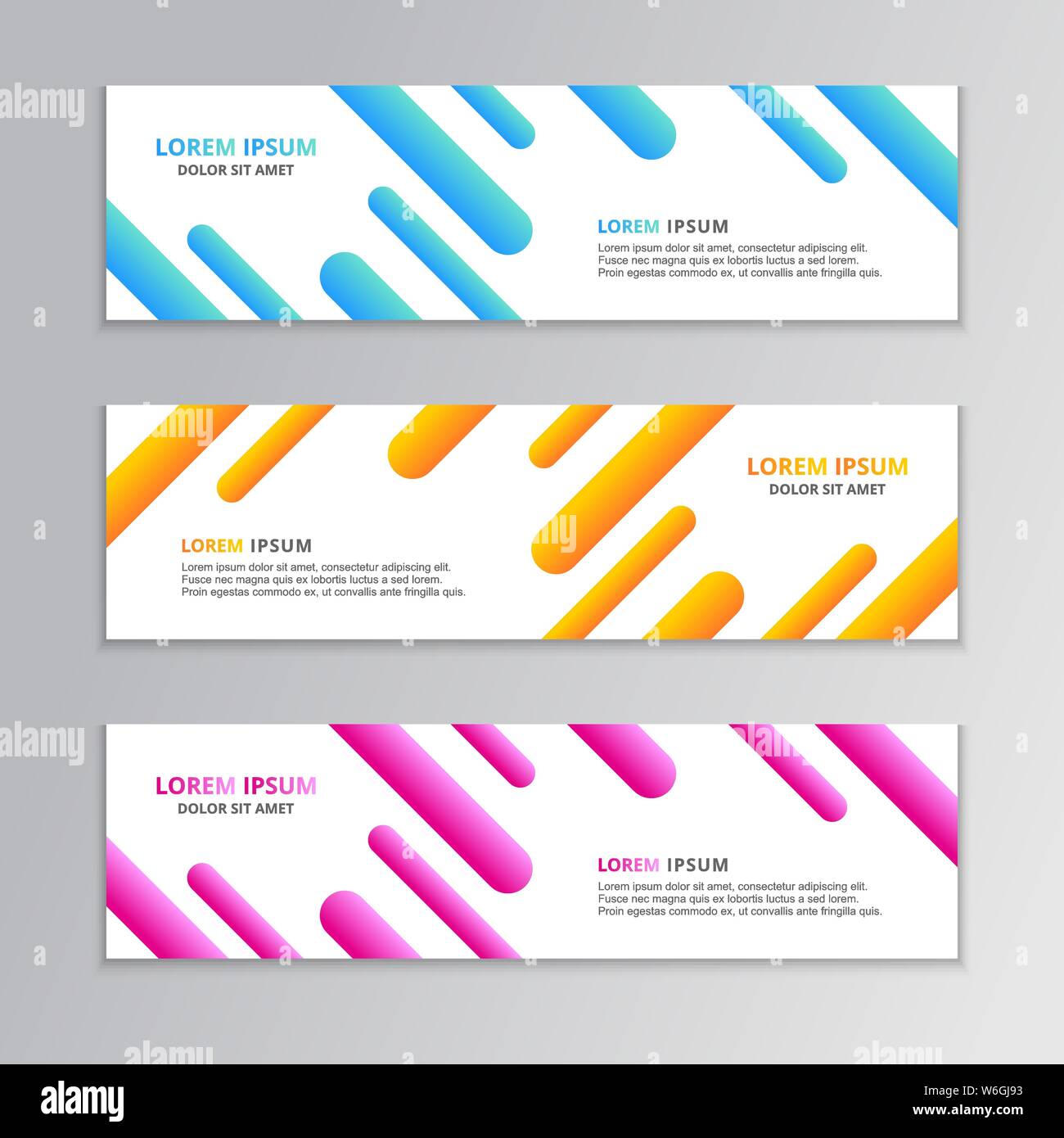 Business Banner Template Abstract Shape Layout Background Gradient Design Web Header Or Footer