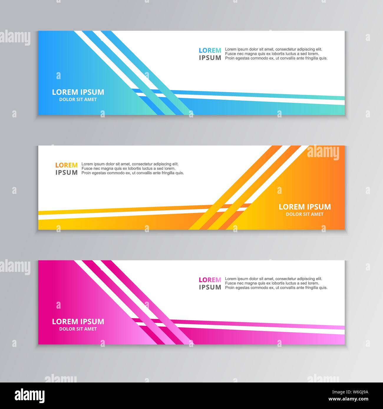 Business Banner Template Abstract Shape Layout Background Gradient Design Web Header Or Footer