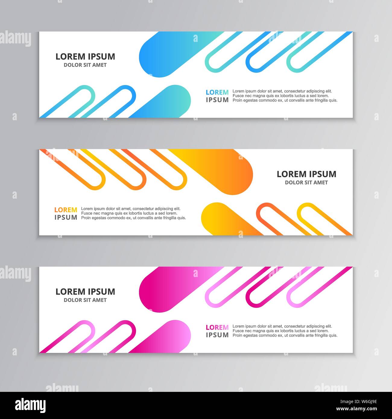 Business Banner Template Abstract Shape Layout Background Gradient Design Web Header Or Footer