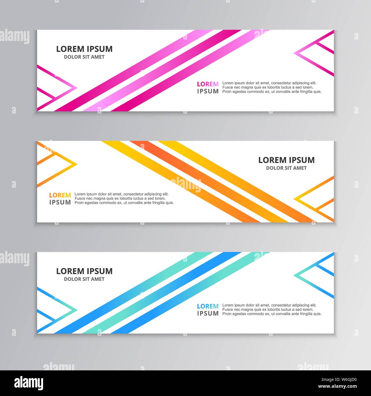 Business Banner Template Abstract Shape Layout Background Gradient Design Web Header Or Footer
