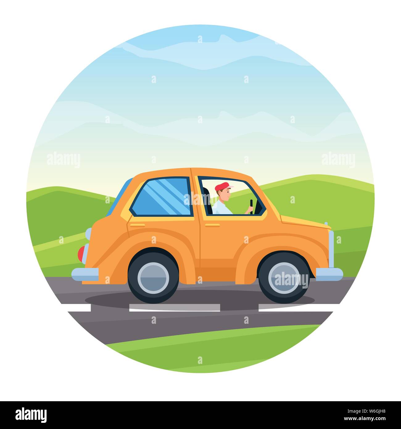 Riding In Car Clipart