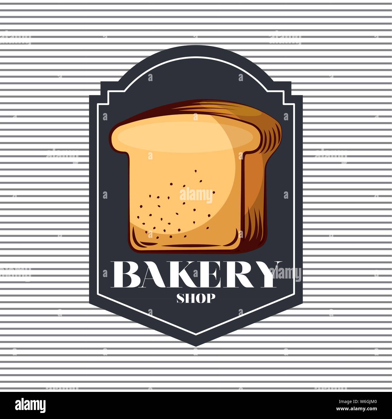 Toast bread of bakery vector design Stock Vector Image & Art - Alamy